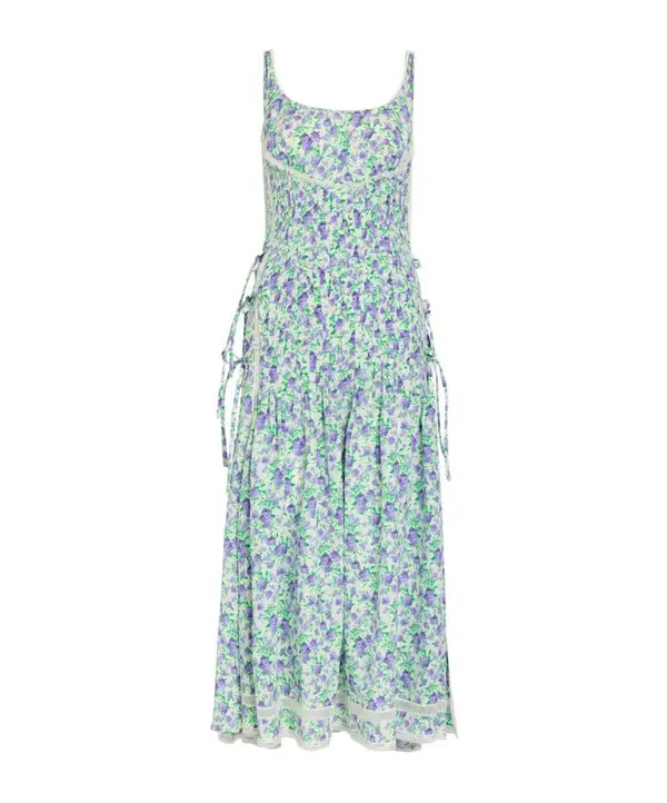 Rabanne Floral-print Silk-chiffon Midi Dress