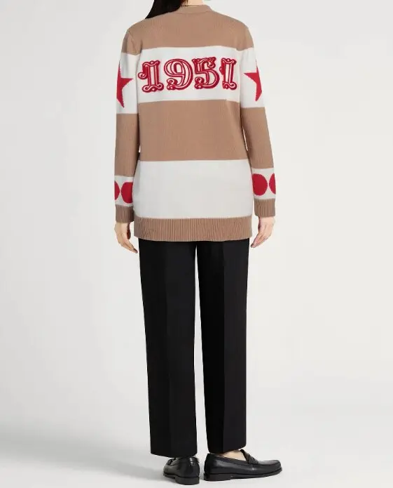 Max Mara Striped Knit Cardigan