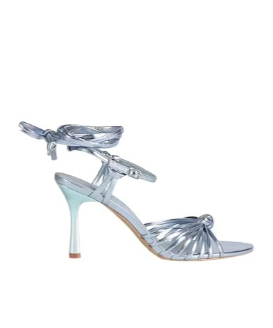 MAXCO. Metallic Slingback Sandals With Tie Fastening