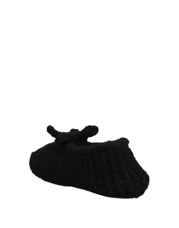 Dolce & Gabbana Round Toe Ballet Flats With Bow Detailing