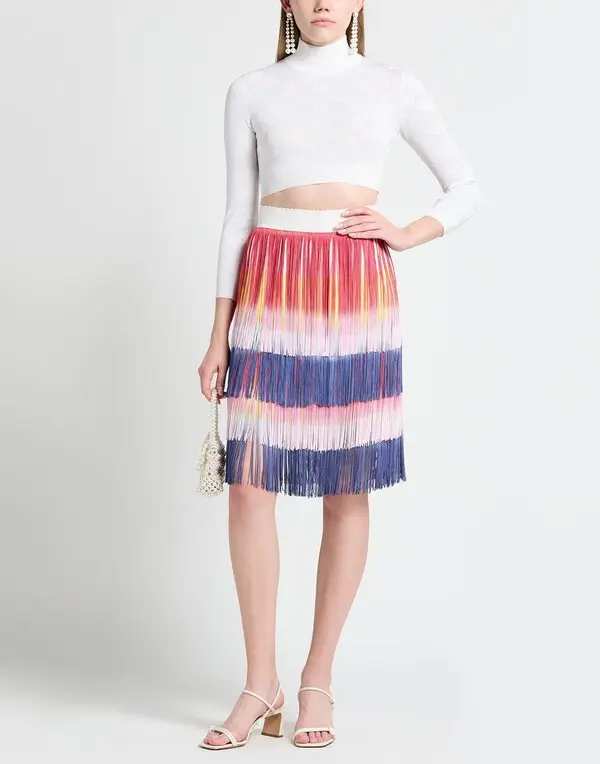 Dolce & Gabbana Midi Skirt With Fringe