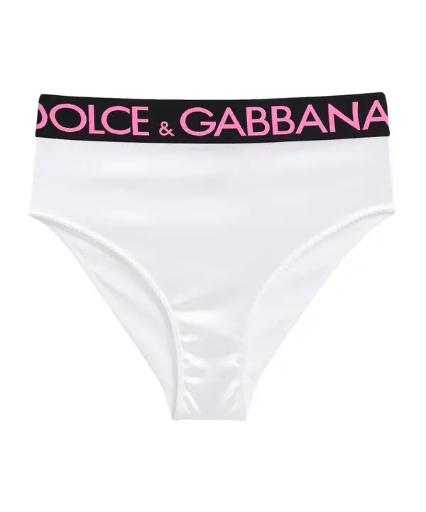 Dolce & Gabbana Solid Color Stretch Satin Boxer Shorts