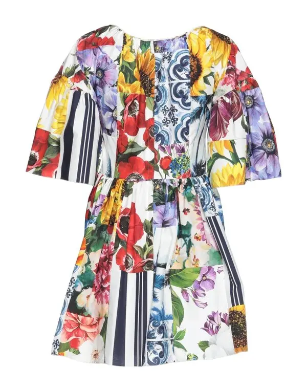 Dolce & Gabbana Floral Short Sleeve Dress