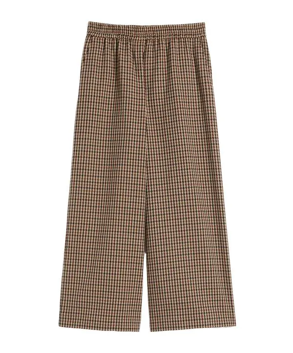Max Mara Houndstooth Wide Leg Pants