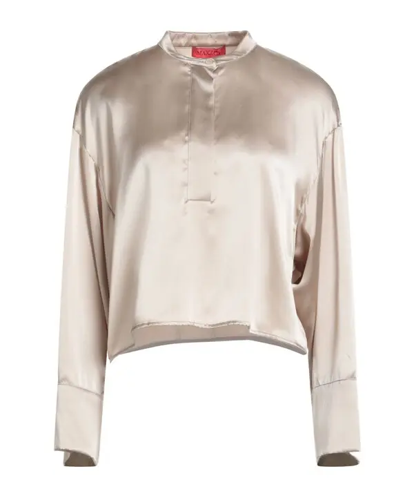 MAXCO. Max&co. Long Sleeve Top With Stand Collar