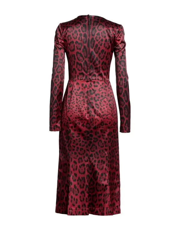 Dolce & Gabbana Leopard Print Fitted Dress