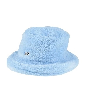 GANNI Plush Fisherman Beanie - Blue