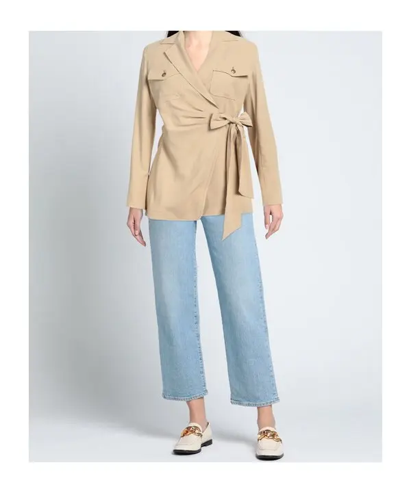 Max Mara Bow Detail Long Sleeve Jacket