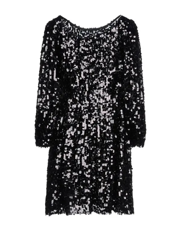 Dolce & Gabbana Sequin Mesh Long-sleeve Dress