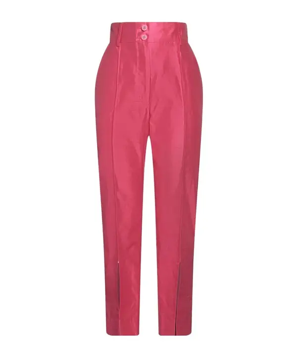 Dolce & Gabbana Solid Color Tapered Trousers