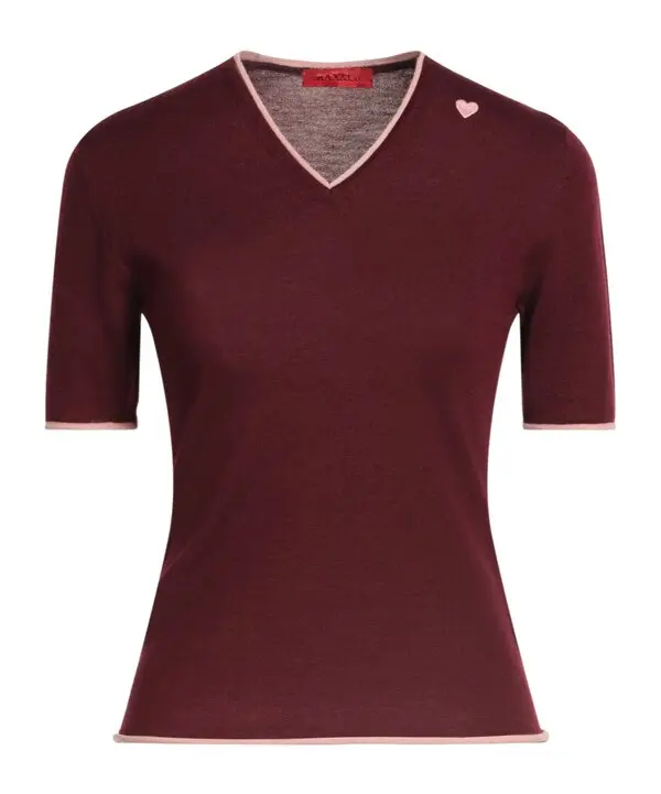 MAXCO. Max&co. Short Sleeve V-neck Sweater