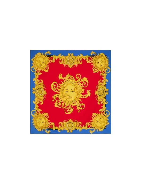 Versace Foulard Printed Silk Twill Scarf