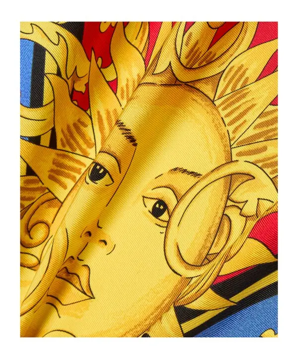 Versace Foulard Printed Silk Twill Scarf
