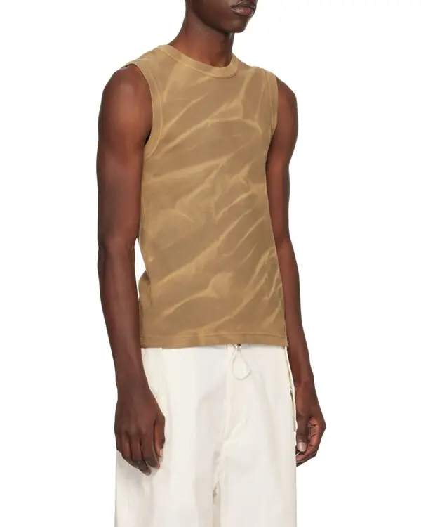 DION LEE Sunfade Crinkle-print Tank Top