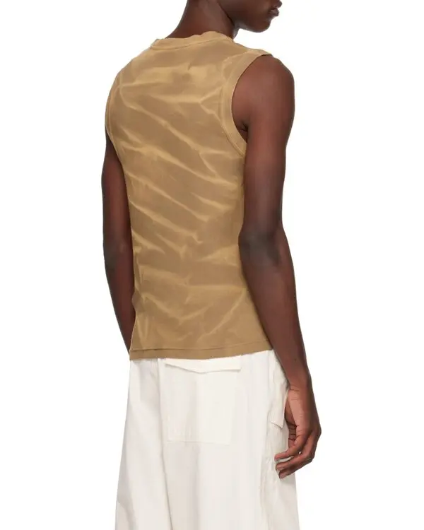 DION LEE Sunfade Crinkle-print Tank Top