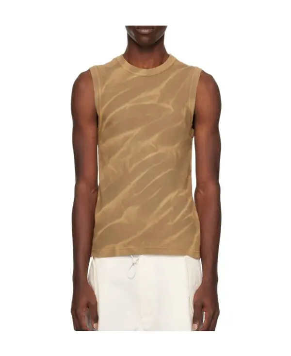 DION LEE Sunfade Crinkle-print Tank Top