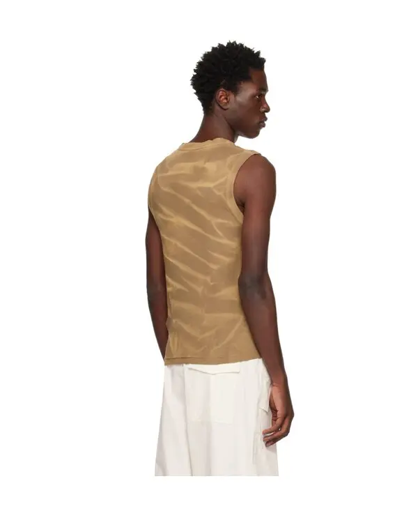 DION LEE Sunfade Crinkle-print Tank Top