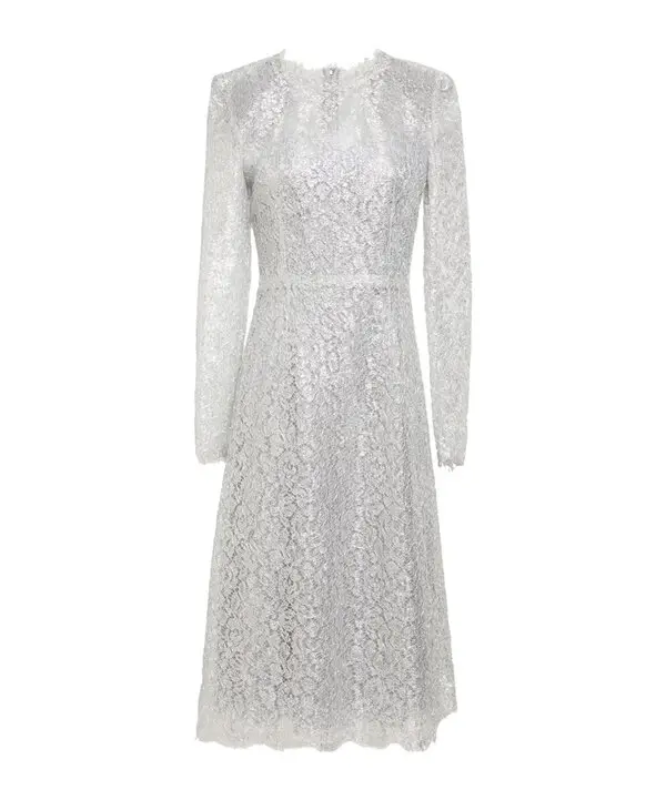Dolce & Gabbana Lace Long-sleeve Dress