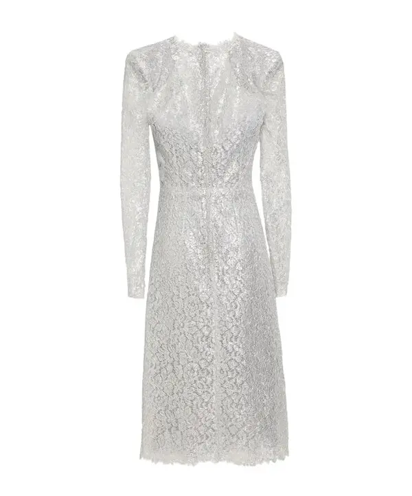Dolce & Gabbana Lace Long-sleeve Dress