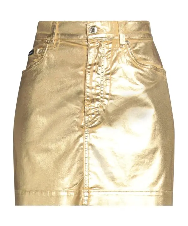 Dolce & Gabbana Solid Color Stretch Mini Skirt