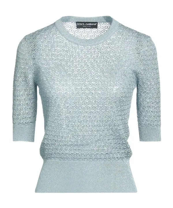 Dolce & Gabbana Solid Color Knit Sweater