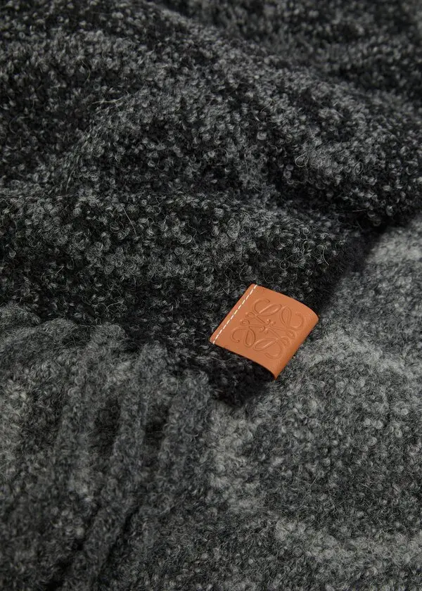 Loewe Anagram Fringed Alpaca-blend Scarf