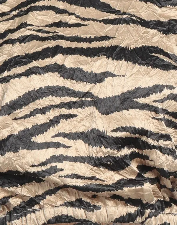 GANNI Zebra Print Satin Cropped Top