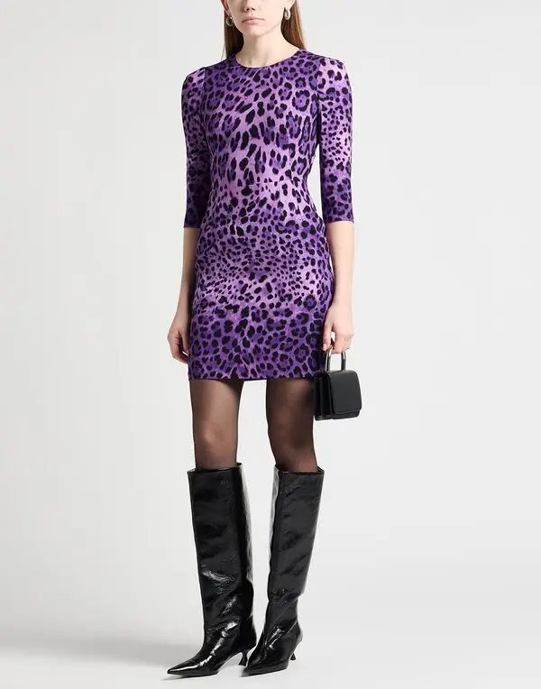 Dolce & Gabbana Leopard Print Slim-fit Dress