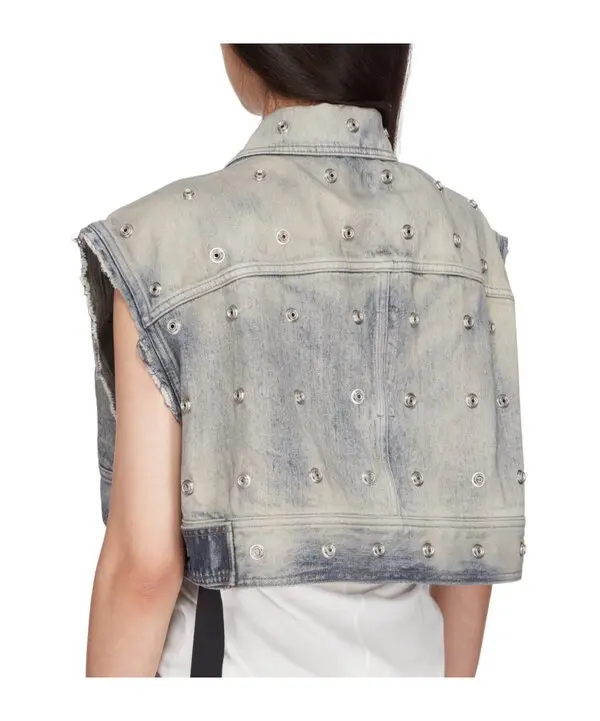Rick Owens Jumbo Worker Denim Waistcoat