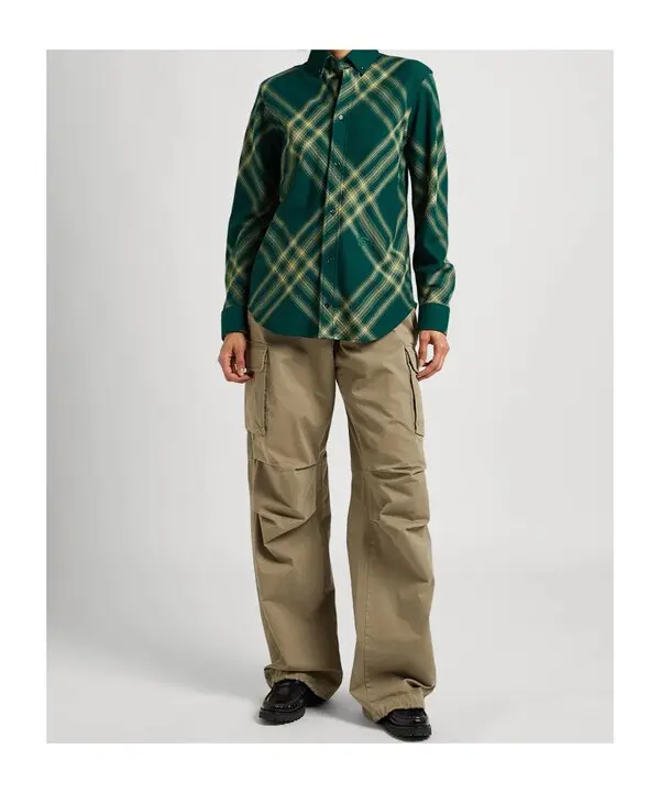 Burberry Plaid Long Sleeve Shirt