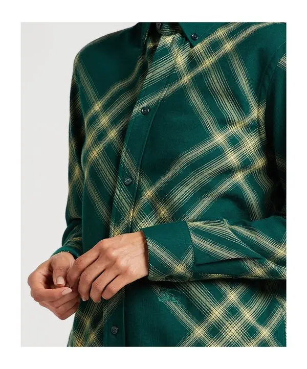 Burberry Plaid Long Sleeve Shirt