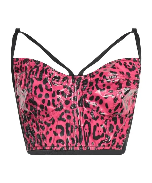 Dolce & Gabbana Leopard Print Cami Crop Top