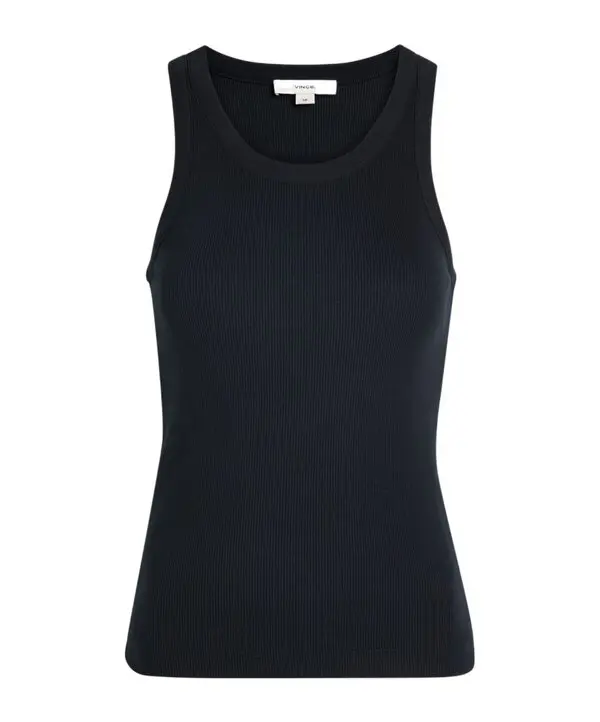 Vince Ribbed Stretch-jersey Tank