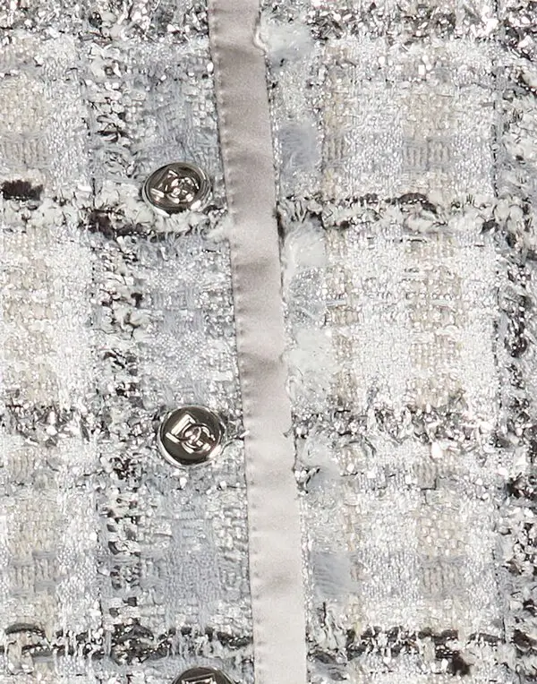 Dolce & Gabbana Plaid Metallic Blazer