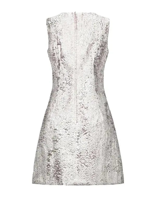 Dolce & Gabbana Metallic Jacquard Sleeveless Crewneck Dress