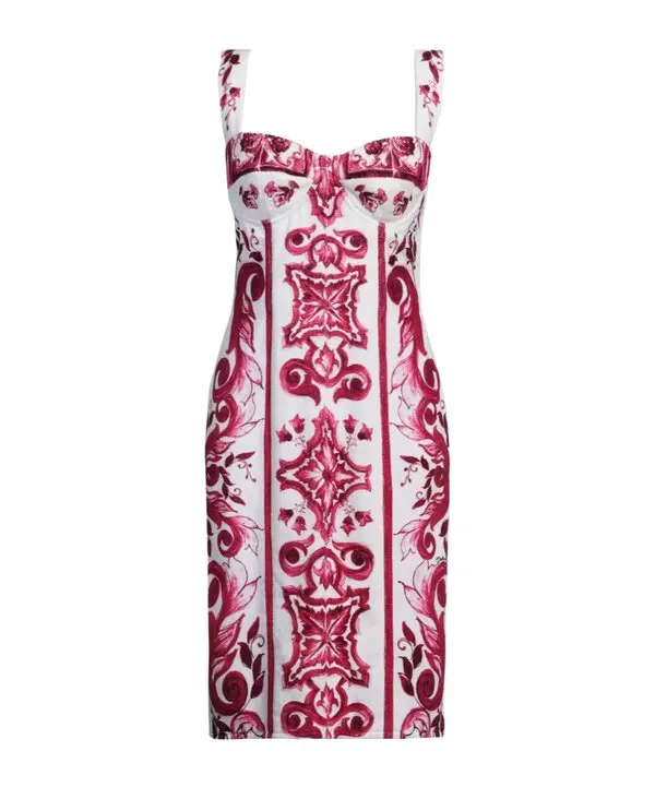 Dolce & Gabbana Sleeveless Floral-print Midi Dress