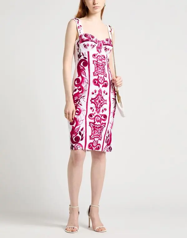 Dolce & Gabbana Sleeveless Floral-print Midi Dress