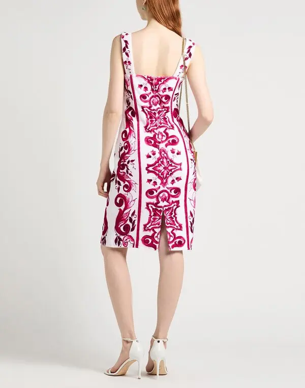 Dolce & Gabbana Sleeveless Floral-print Midi Dress