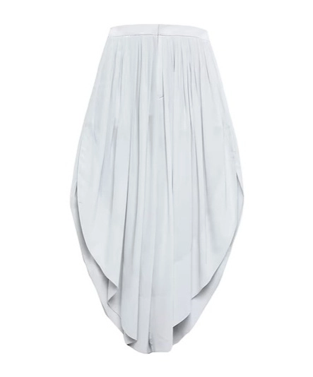 Chloé Pleated Crepe Divided Skirt With Built-in Shorts