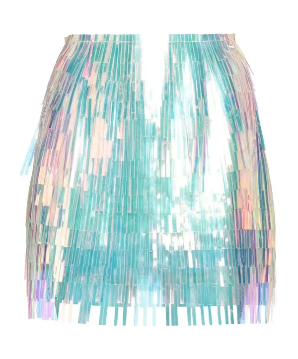 Dolce & Gabbana Sequin Fringe Midi Skirt