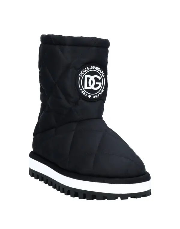 Dolce & Gabbana Quilted Padded Ankle Boots