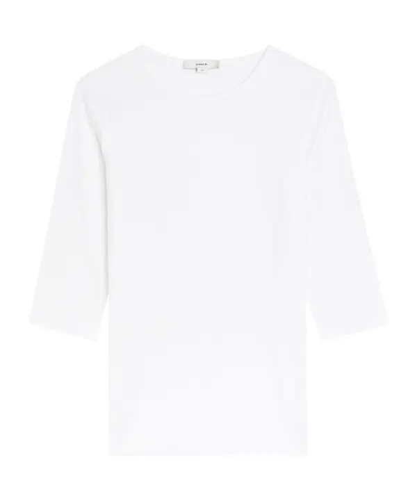 Vince Ribbed Stretch-jersey Top