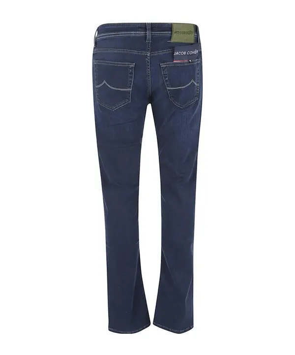 Jacob Cohen Slim Fit Jeans With Logo Patch