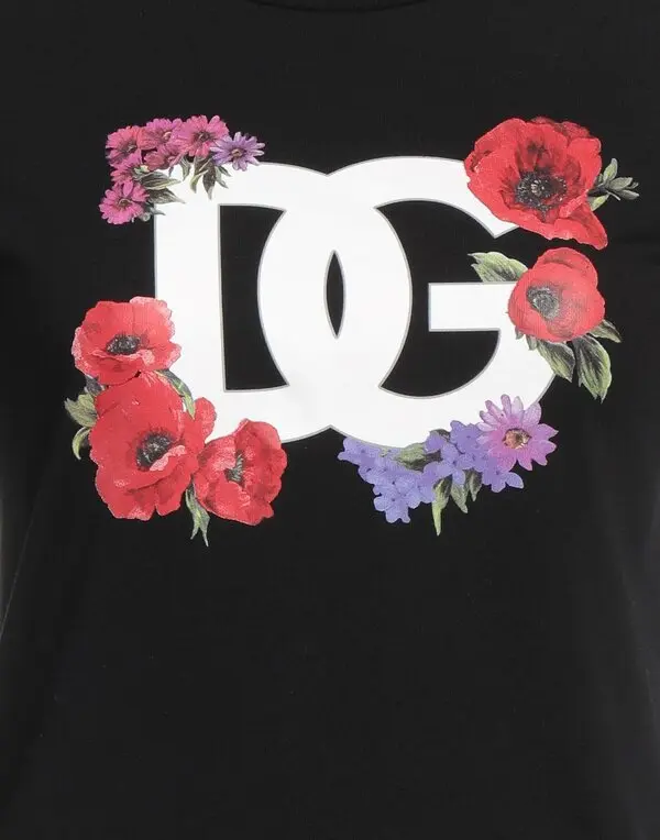 Dolce & Gabbana Solid Color Printed T-shirt