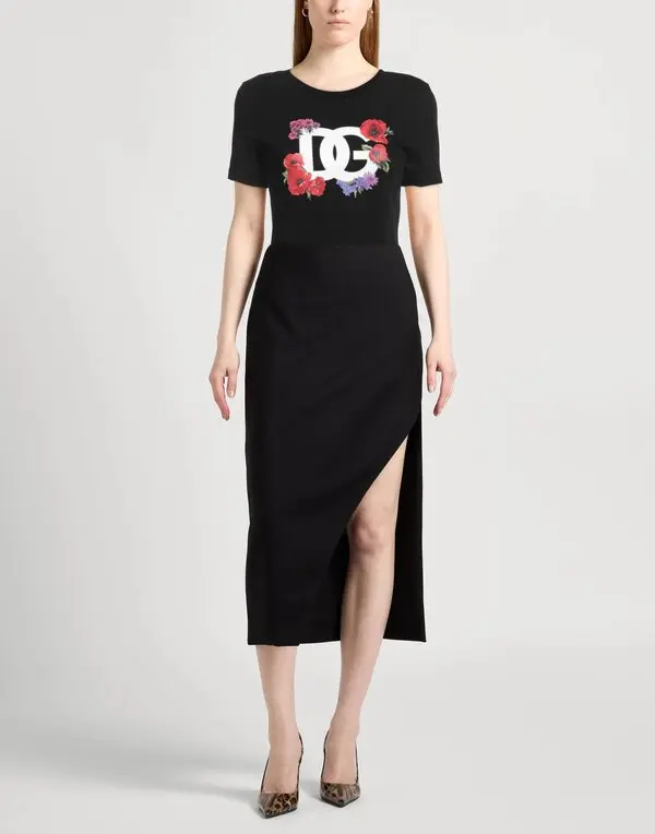 Dolce & Gabbana Solid Color Printed T-shirt