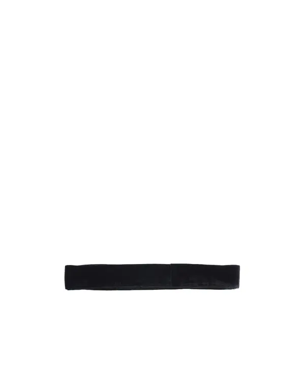 Dolce & Gabbana Velvet Wide Belt - Black