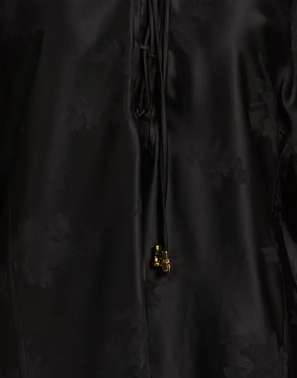 GANNI Long Sleeve Top With Tie Fastening