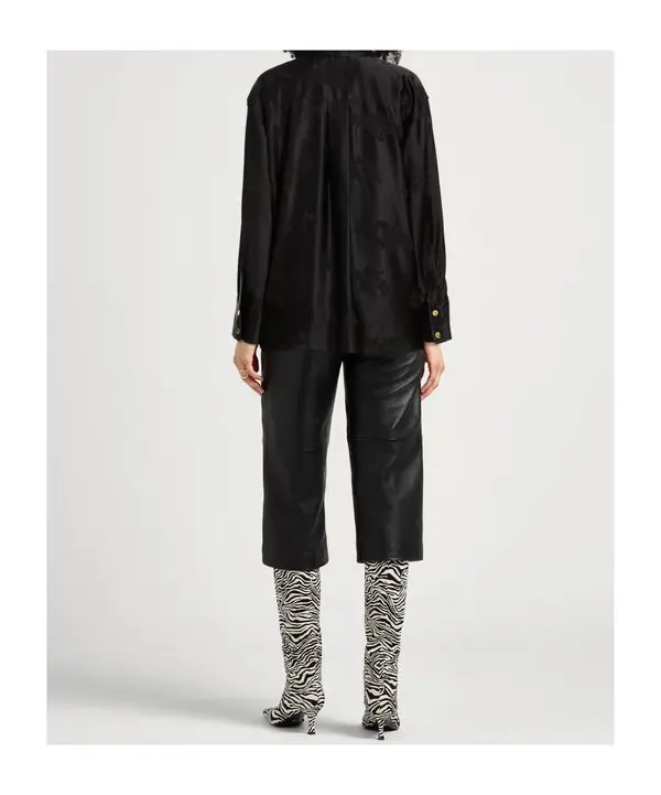 GANNI Long Sleeve Top With Tie Fastening