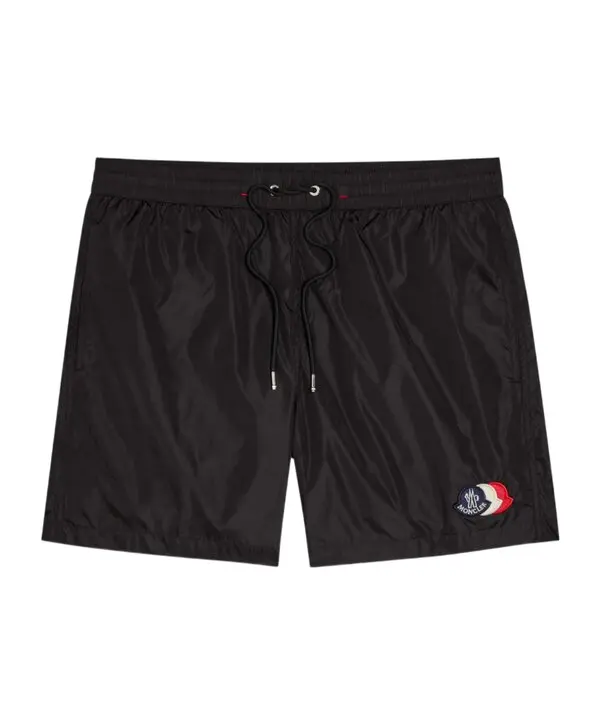 Moncler Elastic Waist Swim Trunks