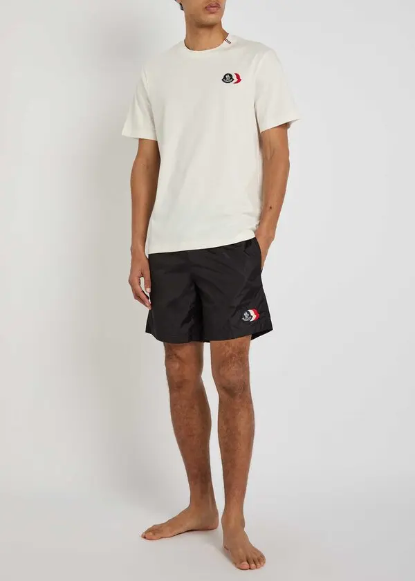 Moncler Elastic Waist Swim Trunks